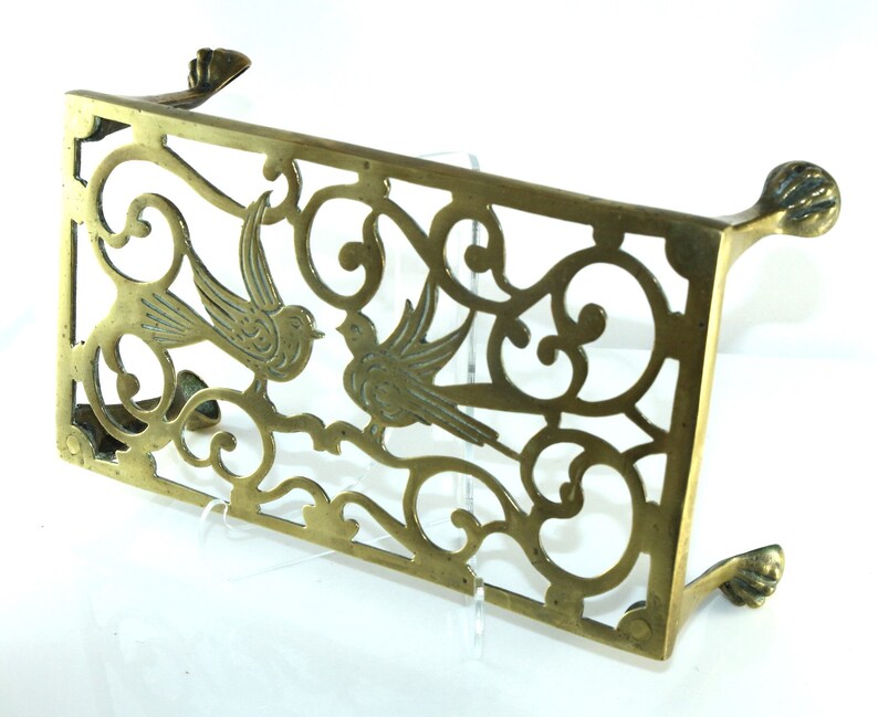 Antique Brass Trivet Table - Etsy