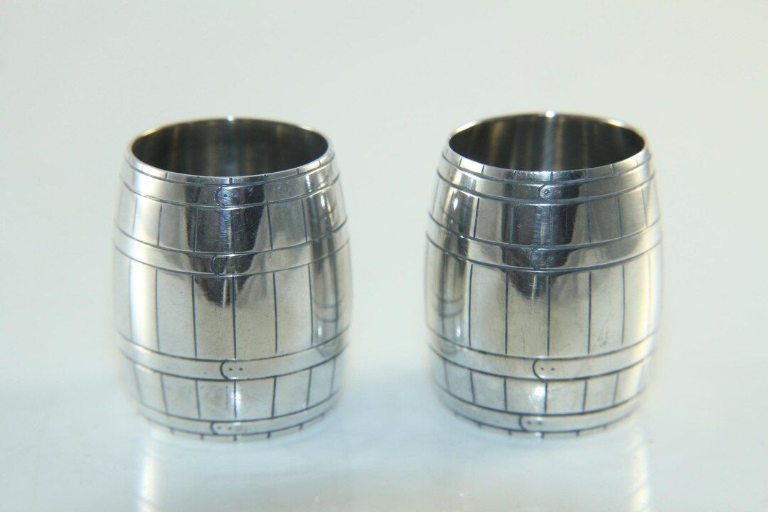 Vintage Set Sterling Silver Drinking Cups - Etsy