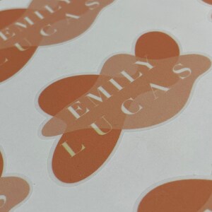 Personalised Transparent DIE-CUT Stickers - Business Waterproof, Tear ...