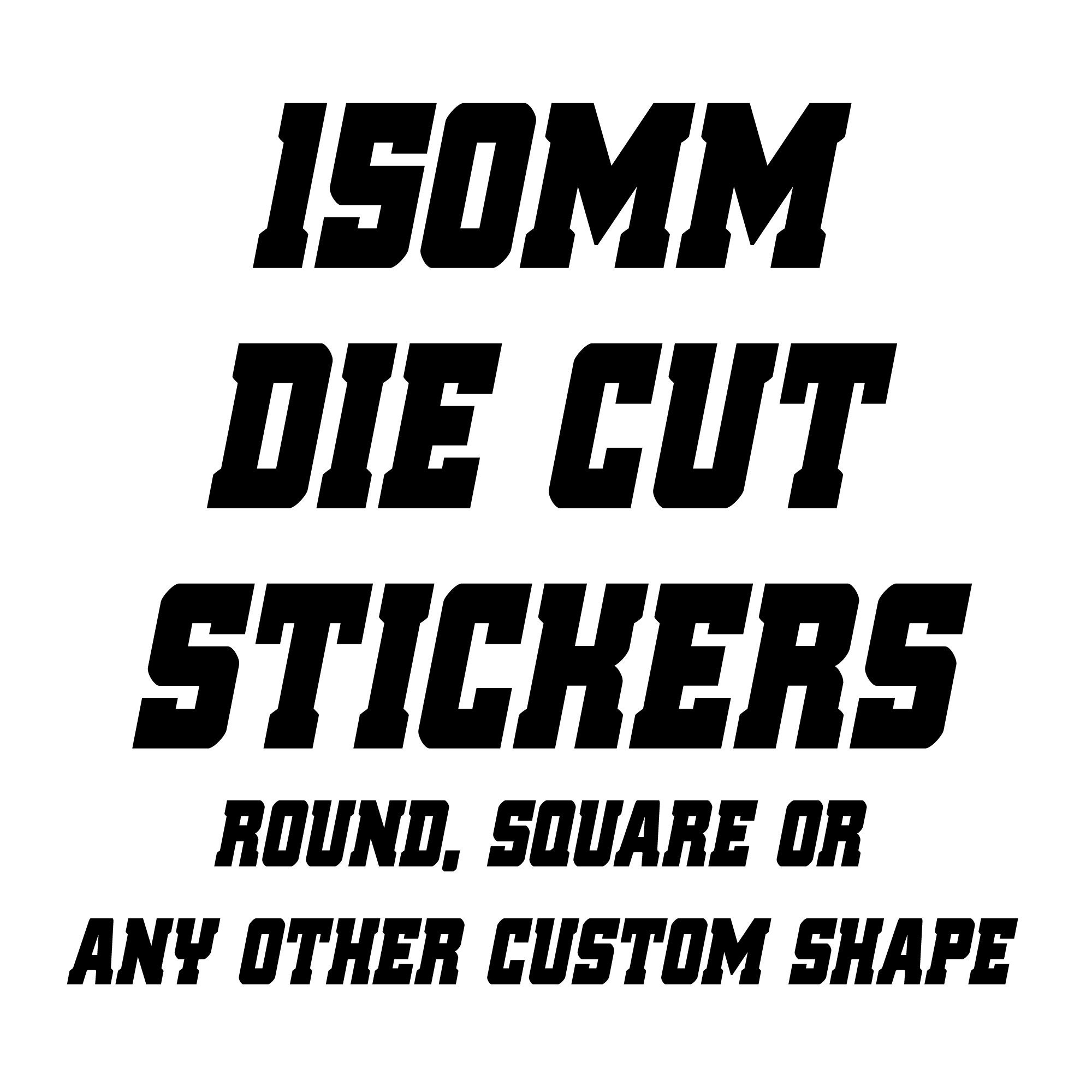 Personalised transparent DIE-CUT Stickers Business Waterproof Tear ...