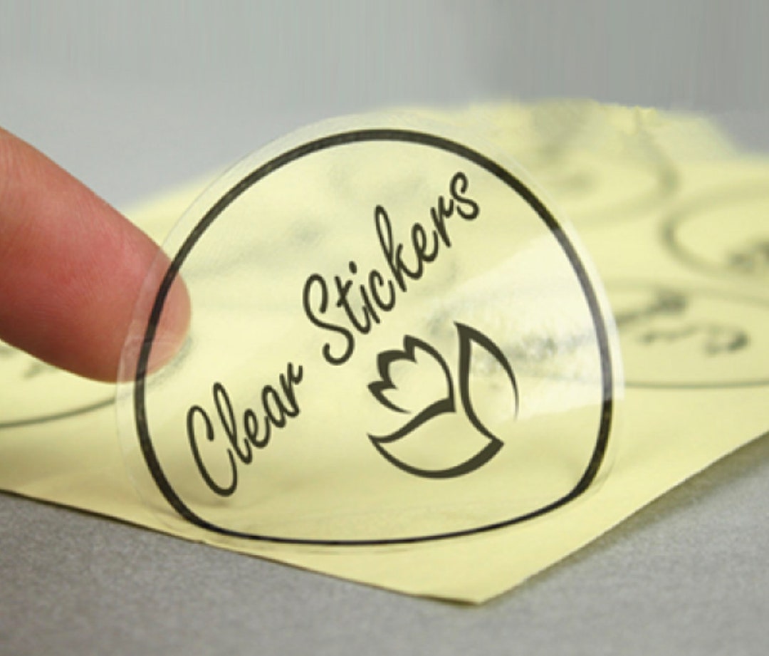 Personalised Transparent DIE-CUT Stickers - Business Waterproof, Tear ...
