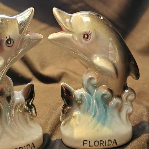 Dolphin Salt and Pepper Shakers - Etsy