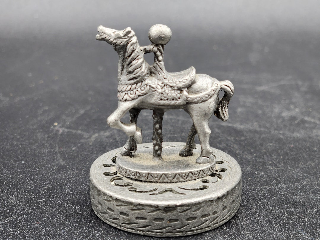 Pewter Carousel Horse - Etsy