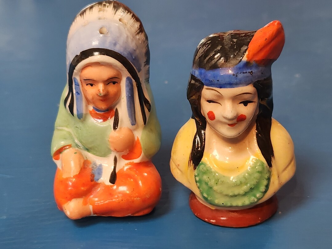 Indigenous Salt and Pepper Shakers - Etsy