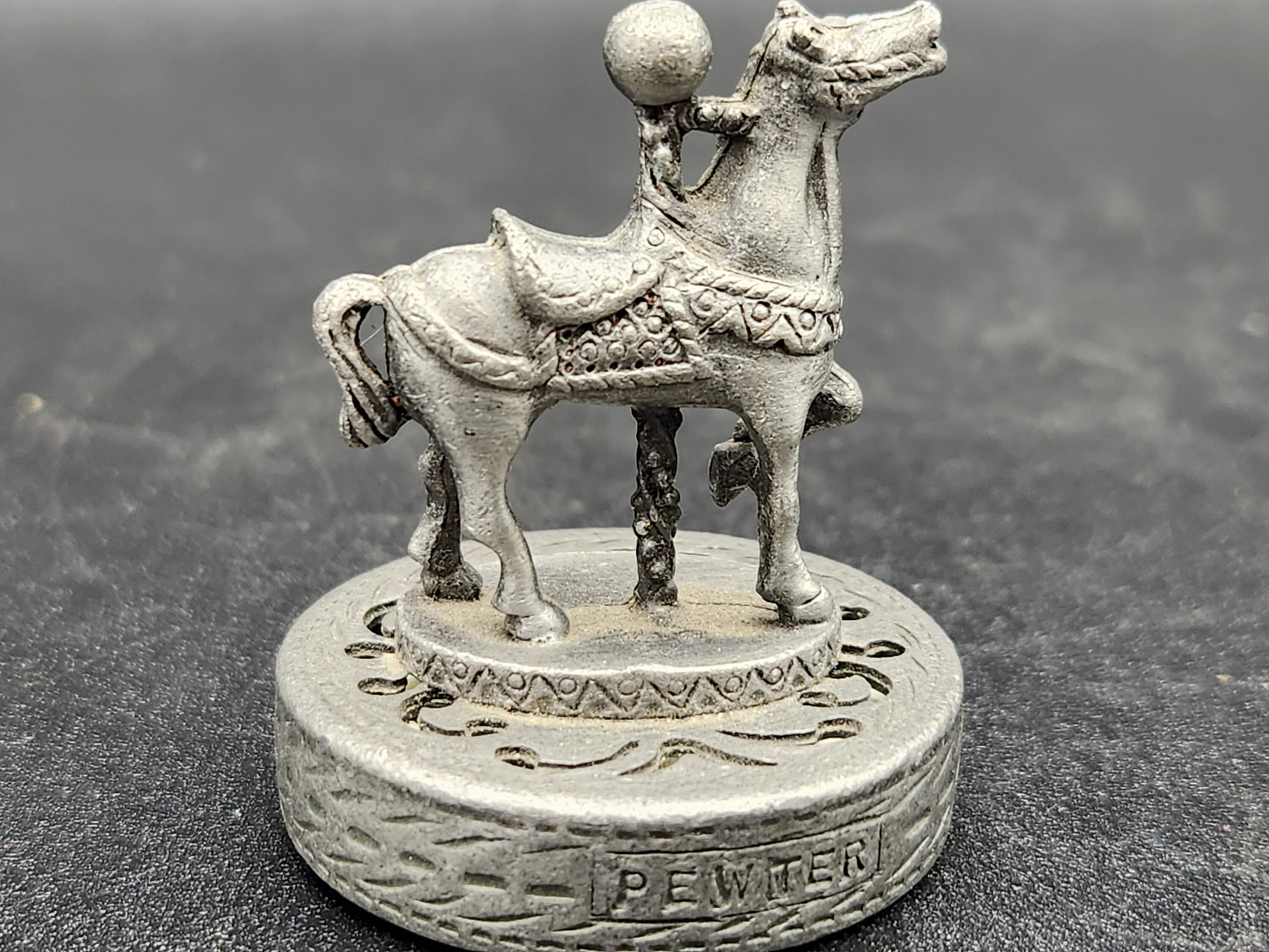 Pewter Carousel Horse - Etsy