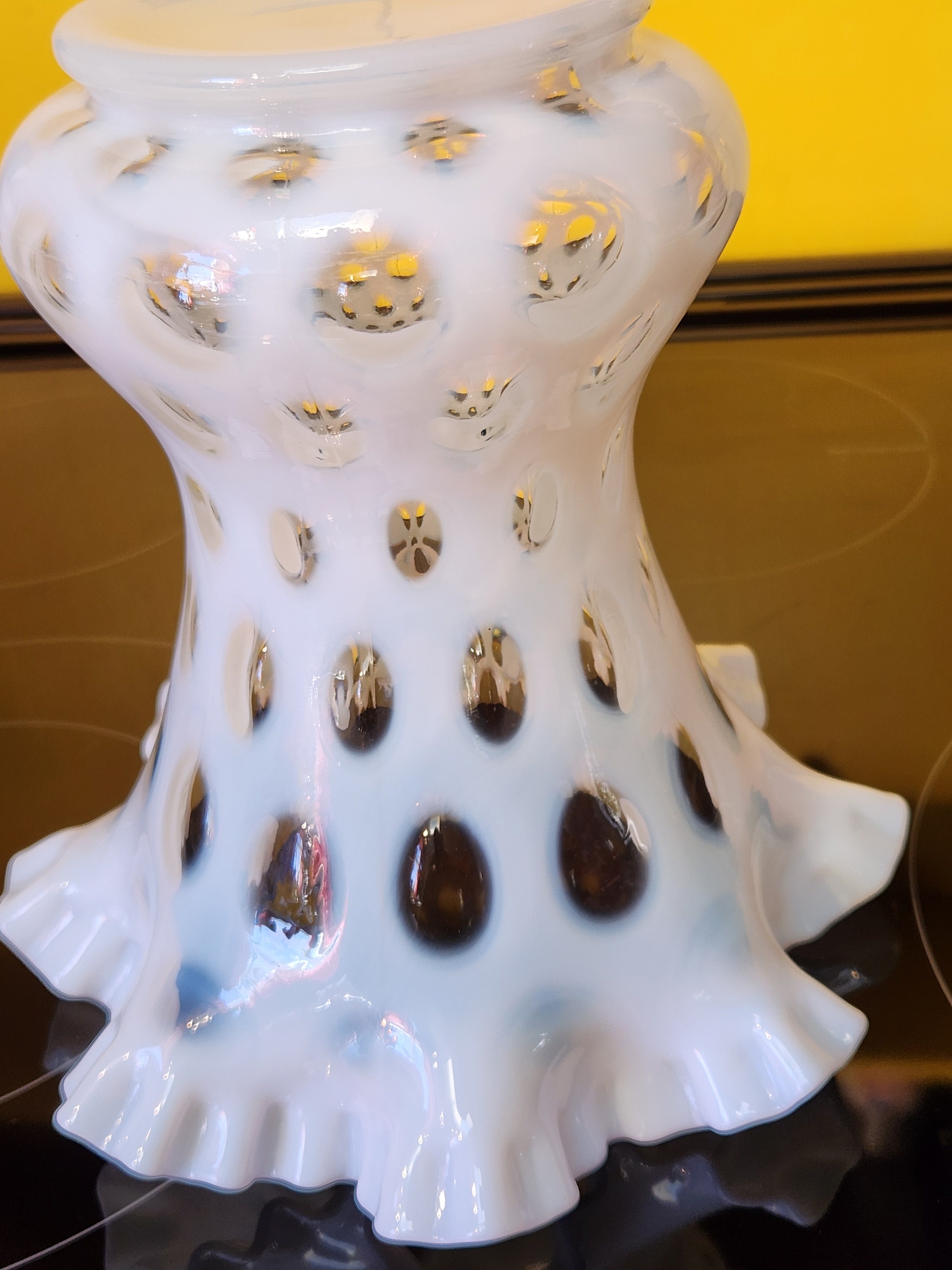 Fenton Coin Dot Vase - Etsy