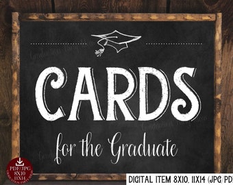 Cards & Gifts Graduation Party Sign, Cards and Gifts for the Graduate ...