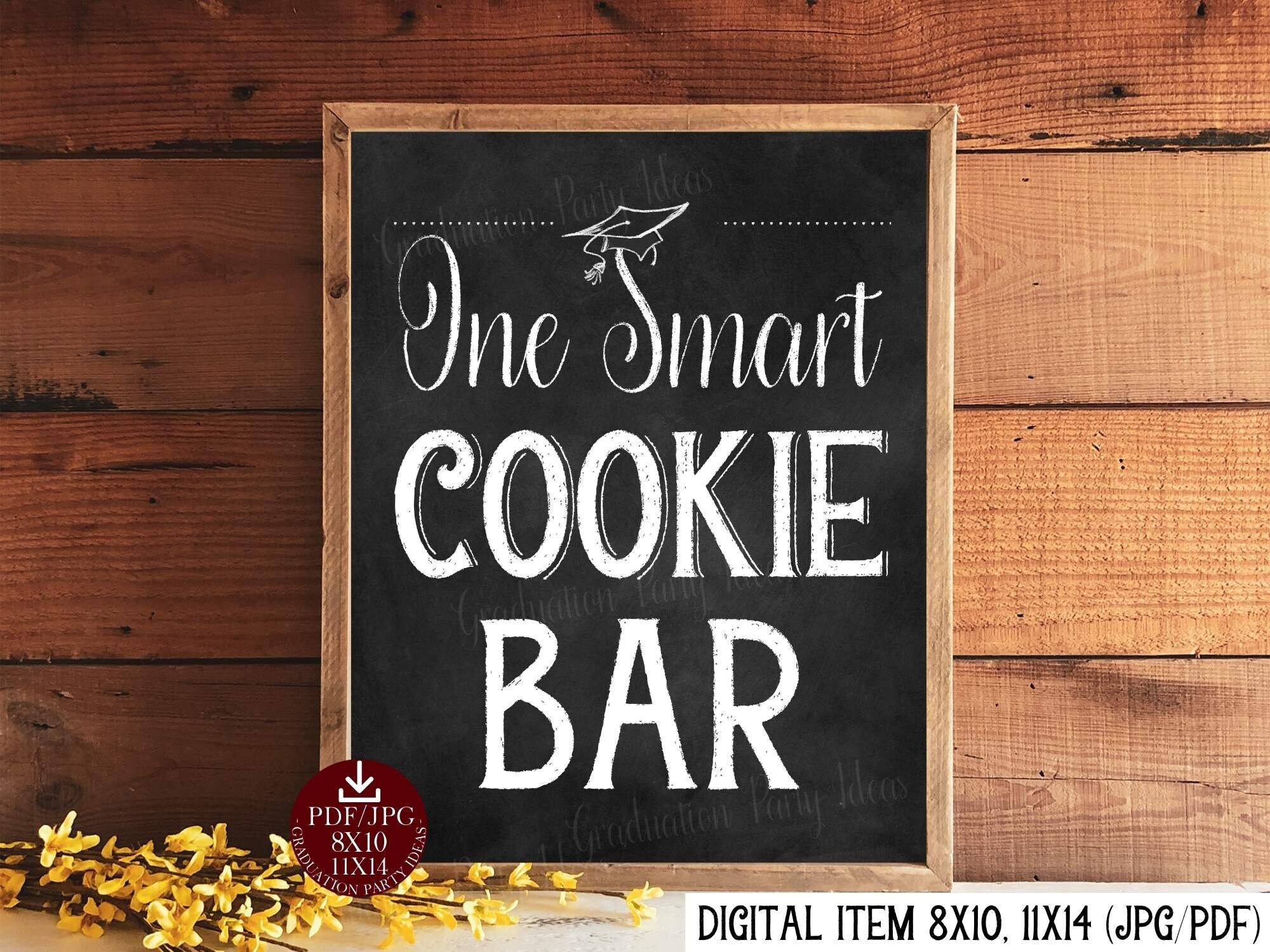 One Smart Cookie Bar Sign PRINTABLE Chalkboard - Etsy