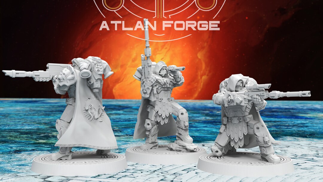 Minoan: Snipers 3 Models Atlan Forge - Etsy