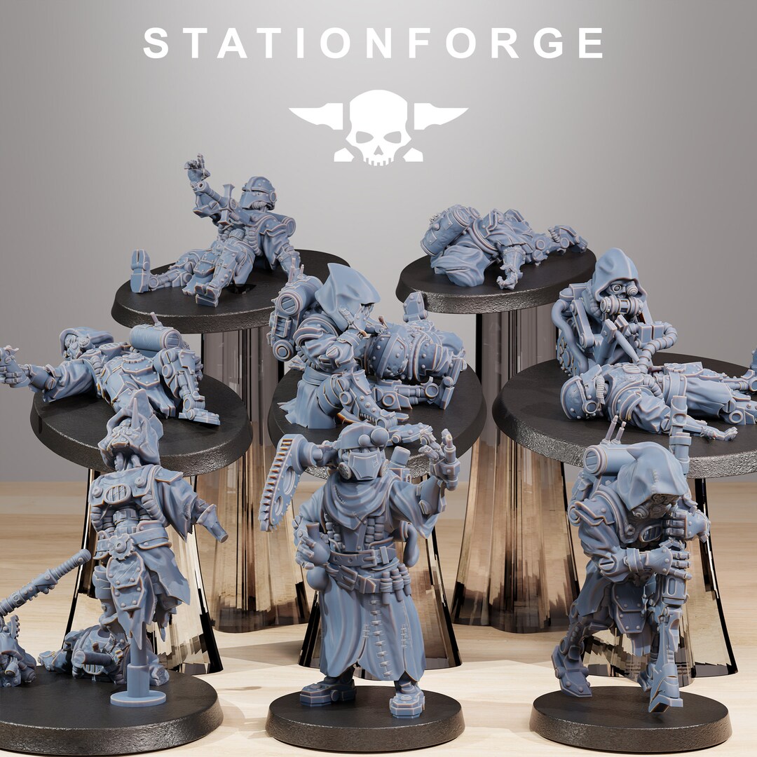 Scavenger: Wounded - 8 Models - Station Forge - Etsy