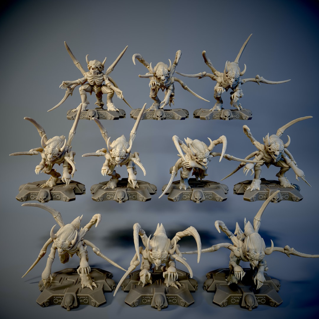 Hive: Grunts Melee - 10 Models - Mad's Minis - Etsy