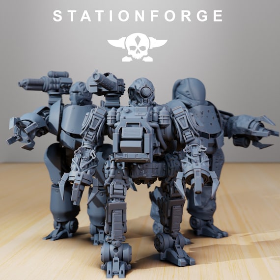 Robot Droidtex 3 Models Station Forge - Etsy