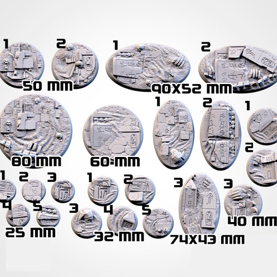 Egyptian Bases Multiple Sizes Magnet Holes Txarli - Etsy