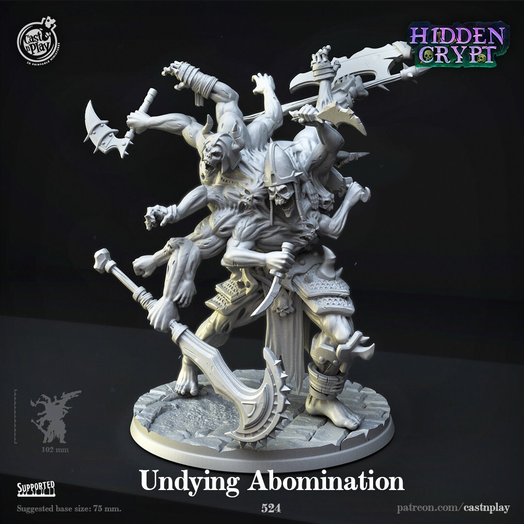 Undying Abomination Undead Construct 524 Castnplay Hidden Crypt ...