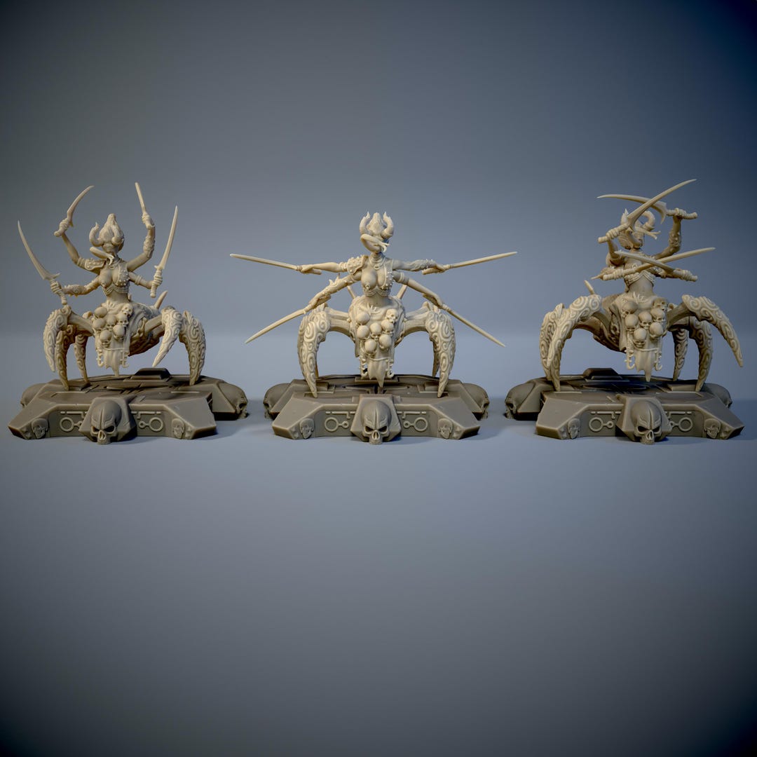 Lusmon: Spider Demons - 3 Models - Mad's Minis - Etsy