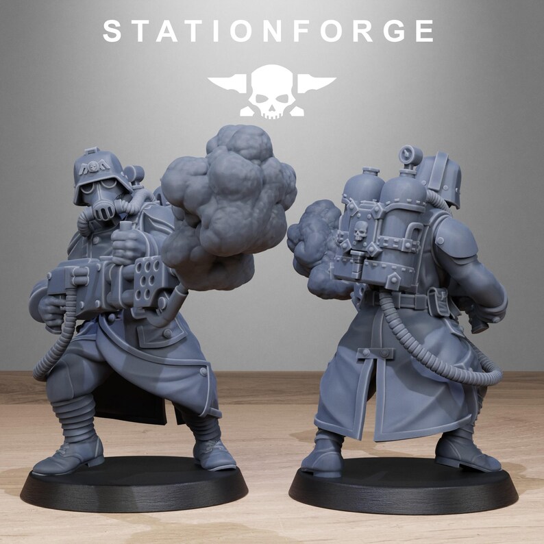 Grimguard: Flamers - 10 Models - Station Forge - Etsy Australia