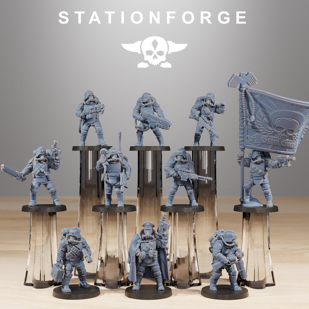 Grimguard: Ironclad - 10 Models - Station Forge - Etsy