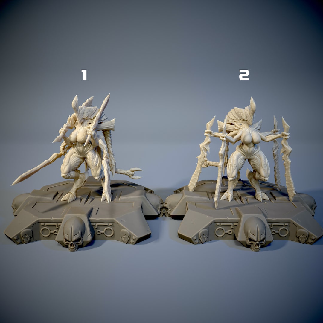 Hive Lord Queen - 2 Model Options - Mad's Minis - Etsy