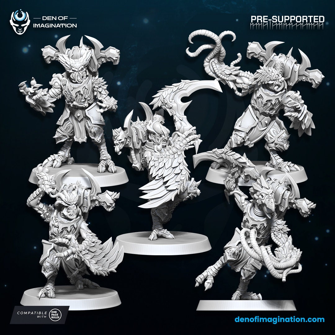 Chaos: Haunted Gladiators of Change - 5 Models - Den of Imagination - Etsy