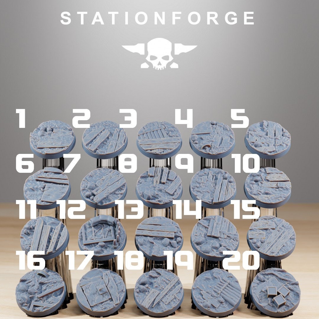 V2 Trench Bases 25MM - Station Forge - Etsy