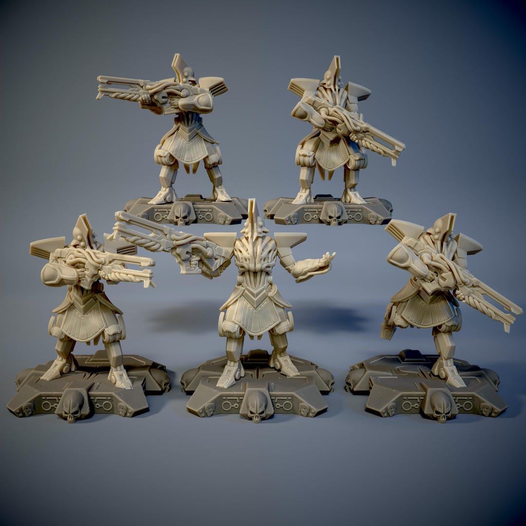 Vidatum: Warriors - 5 Models - Mad's Minis - Etsy