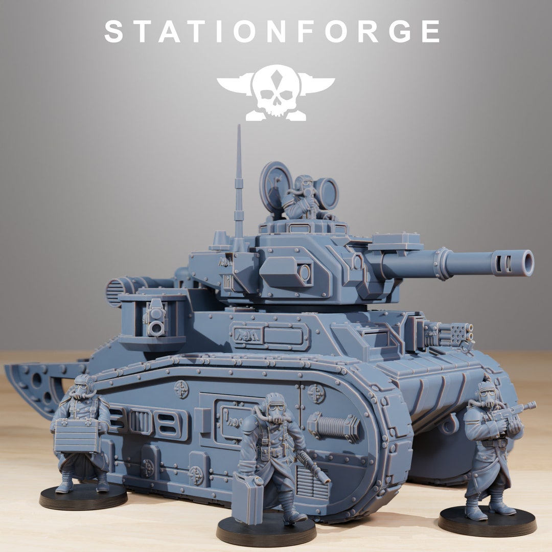 Grimguard: Light Tank - 1 Tank and 3 Models - Station Forge - Etsy
