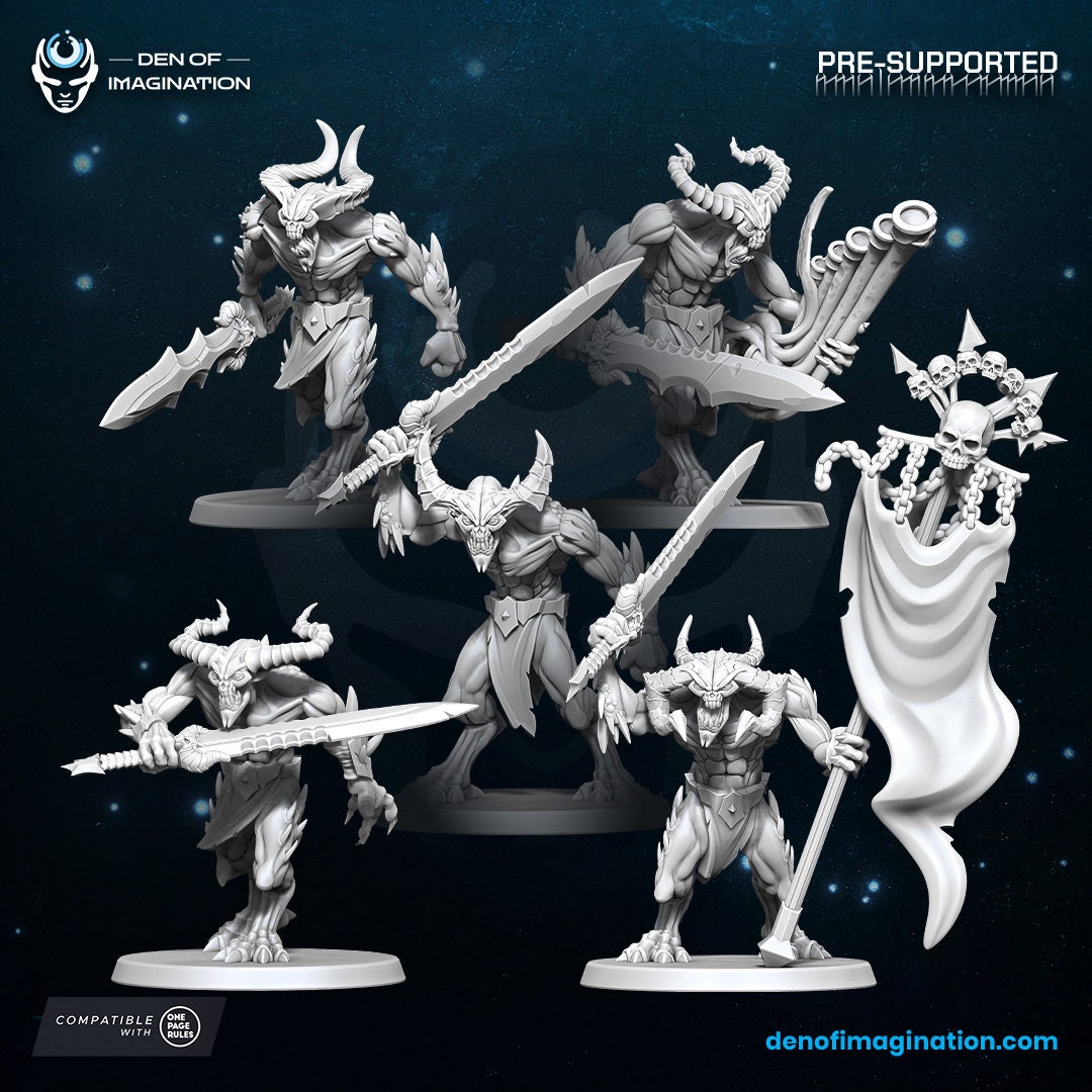 Demon Bloodclaws 5 Models Den of Imagination - Etsy