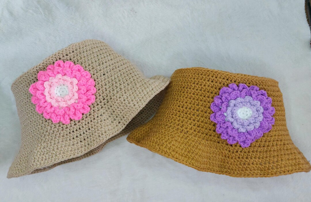 Crochet Bucket Hat PATTERN & VIDEO Tutorial - Easy DIY Hat - Beginner ...