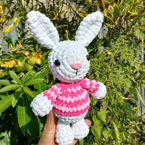 Chunky Yarn Bunny Rabbit Crochet Pattern – Soft Amigurumi Bunny Toy ...