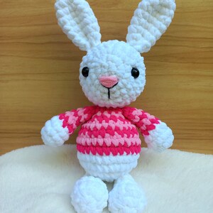 Chunky Yarn Bunny Rabbit Crochet Pattern – Soft Amigurumi Bunny Toy ...