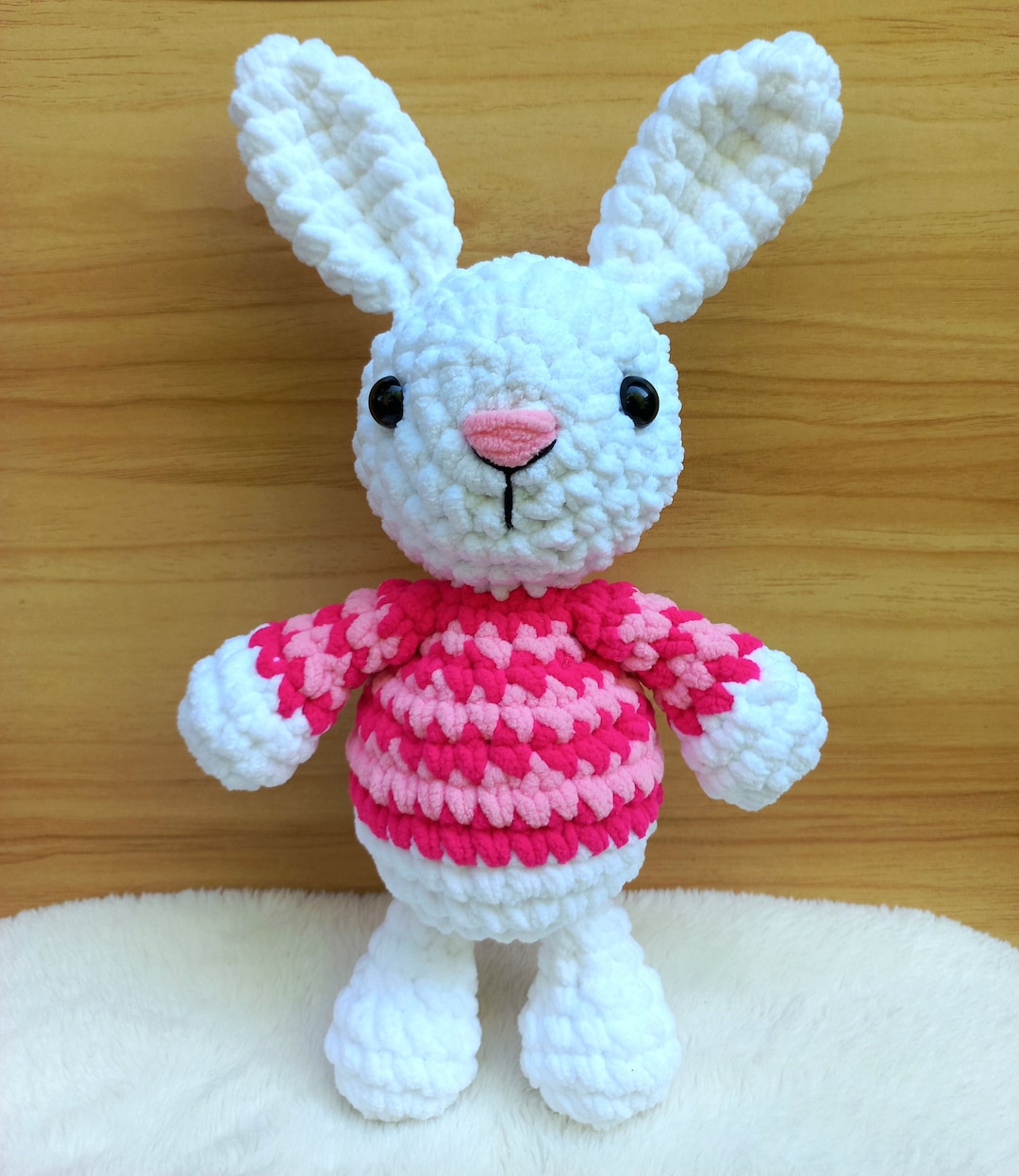 Chunky Yarn Bunny Rabbit Crochet Pattern – Soft Amigurumi Bunny Toy ...