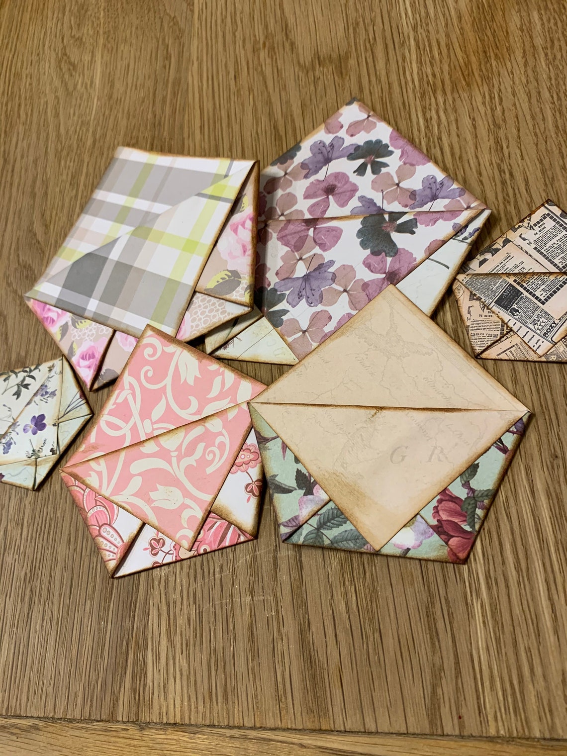 6 Junk Journal Envelope Pockets | Etsy