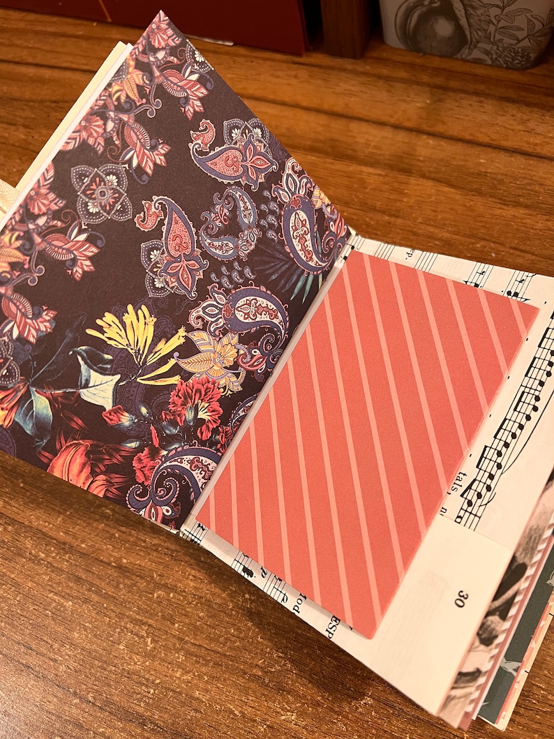 Handmade Junk Journal | Small Journal | Floral Junk Journal - Etsy