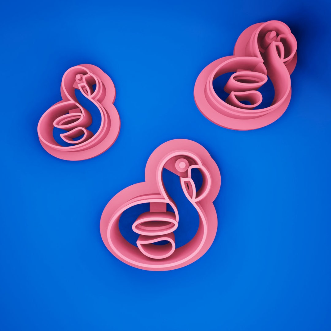 Flamingo Pool Cutter Pool Float Cutter Summer Clay Cutter Embossed ...