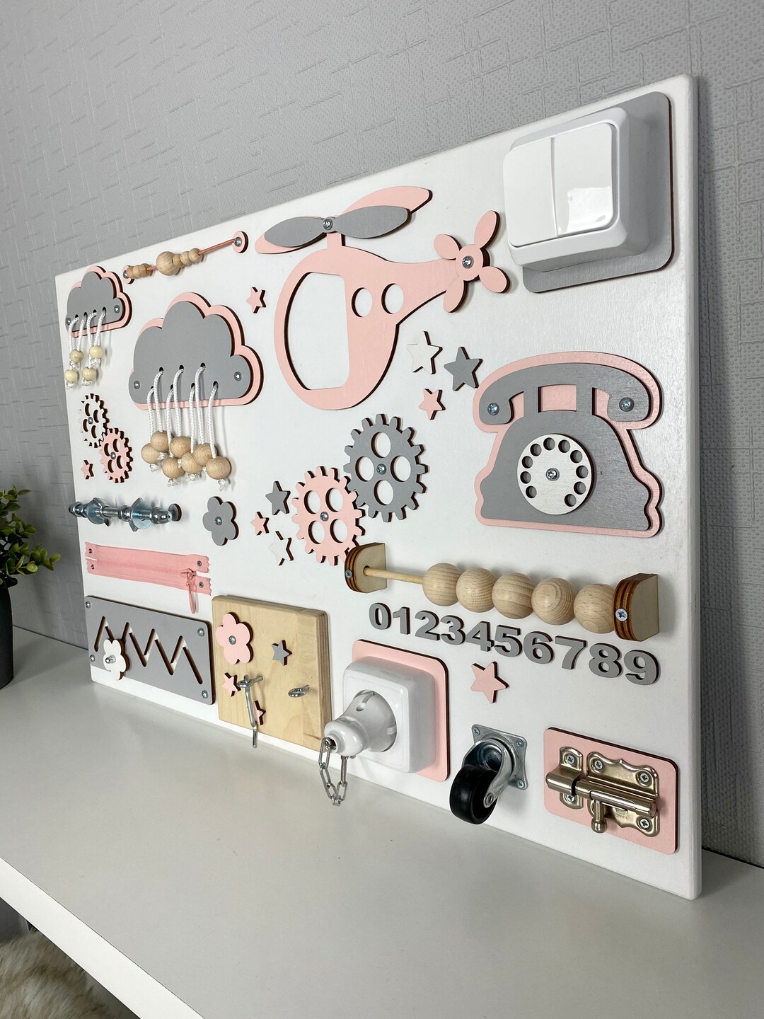 Toddler Educational Busy Board Fidget Board Montessori Busy - Etsy