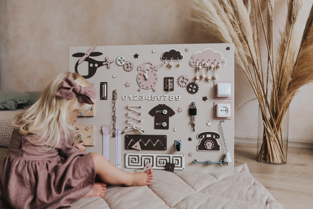 Personalized Busy Board for Toddler, Developing Board, Fast Shipping ...