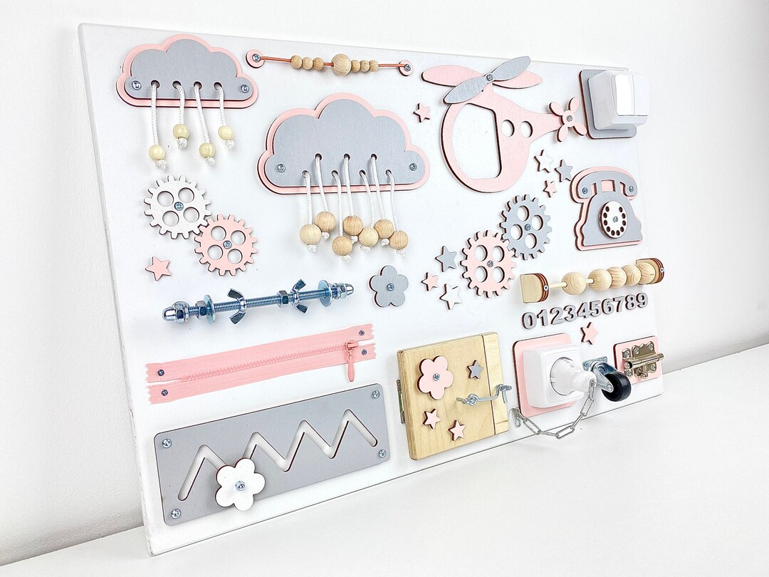 Activity Board for Baby, Busy Board for Girl, Perfect Birthday Present ...