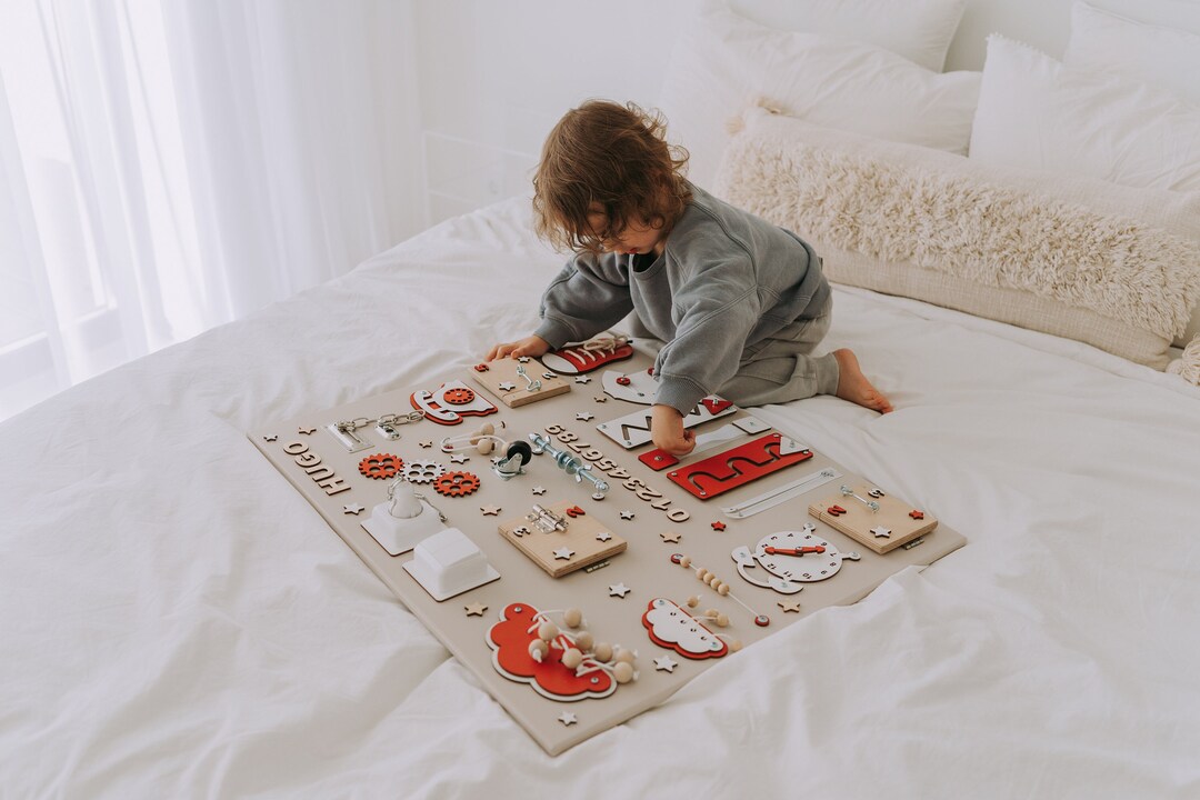 Activity Board, Developing Board, Personalized Busy Board for Toddler ...