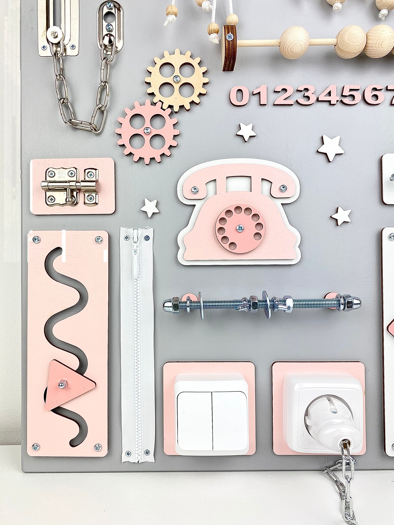 Wooden Busy Board for Girl Activity Board for Baby Toddler - Etsy