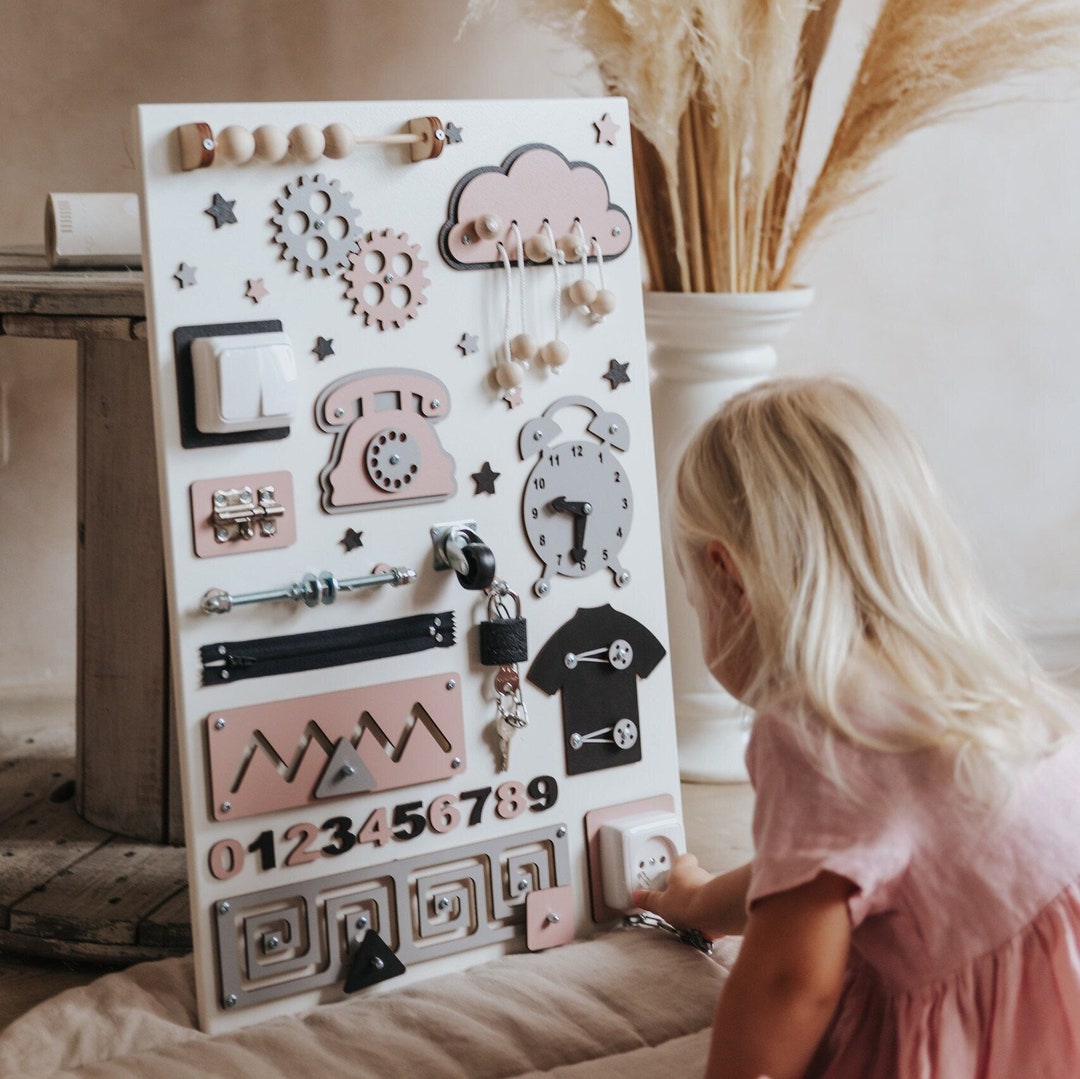 Large Busy Board Montessori,big Busy Board,therapy Toy,baby Busy Board ...