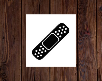 Band Aid Car Decal - Etsy