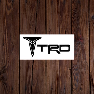 TRD Sticker Toyota Sticker for Car Bumper Sticker Toyota Car Vinyl ...