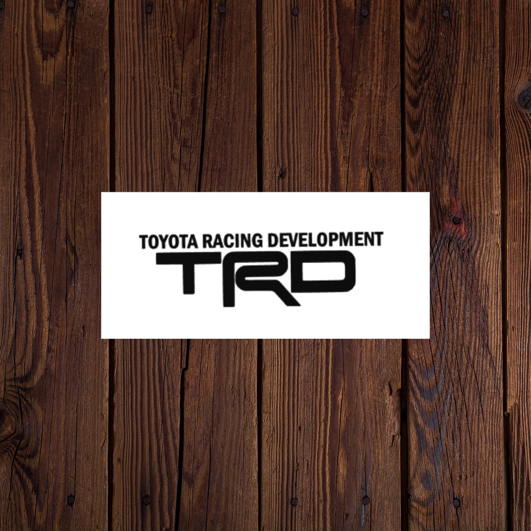 Toyota Racing Development Sticker TRD Sticker Toyota Bumper Sticker Car ...