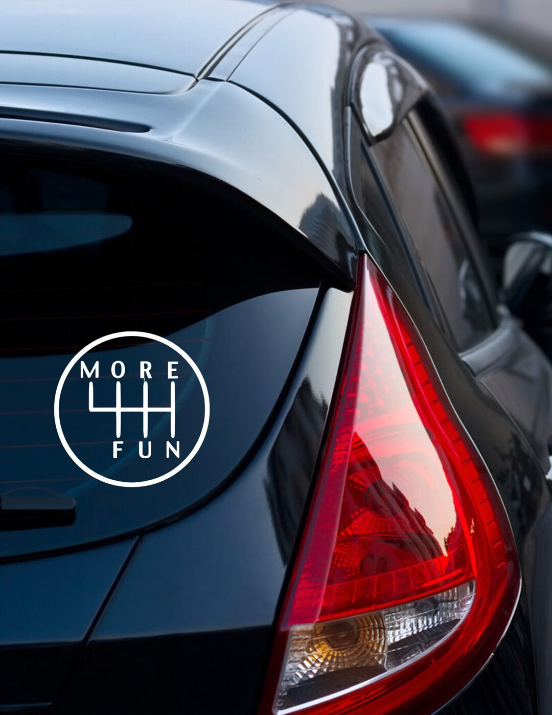 More Fun Manual Car Sticker Manual Car Vinyl Decal Sticker Manual Car ...