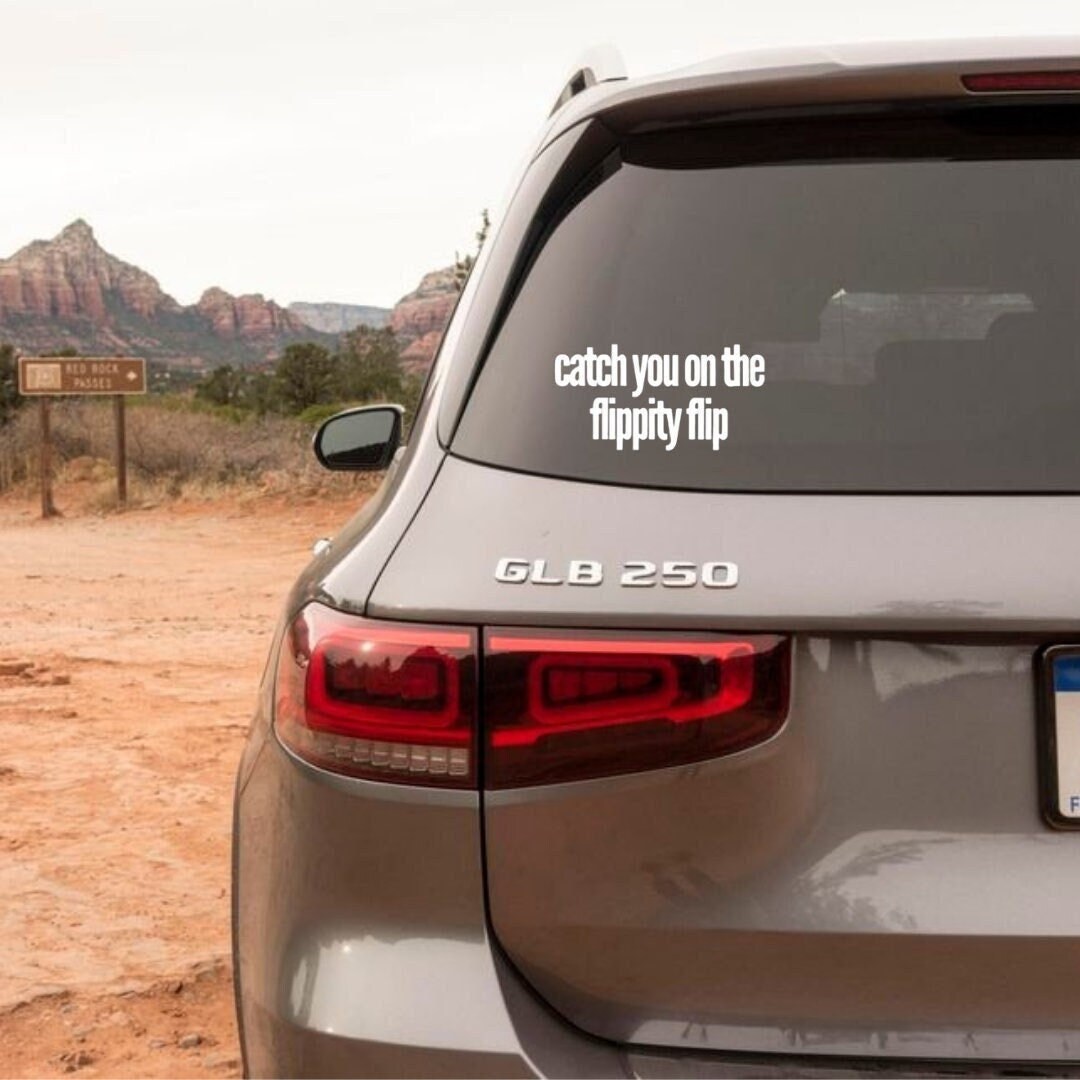 Catch You on the Flippity Flip Sticker Funny Bumper Sticker Car Window ...