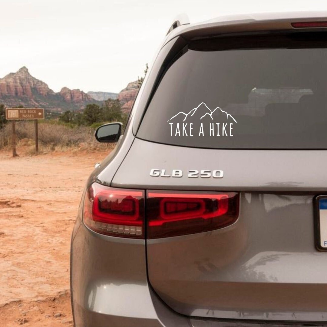Take a Hike Sticker Adventure Sticker Hiking Bumper Sticker Mountains ...