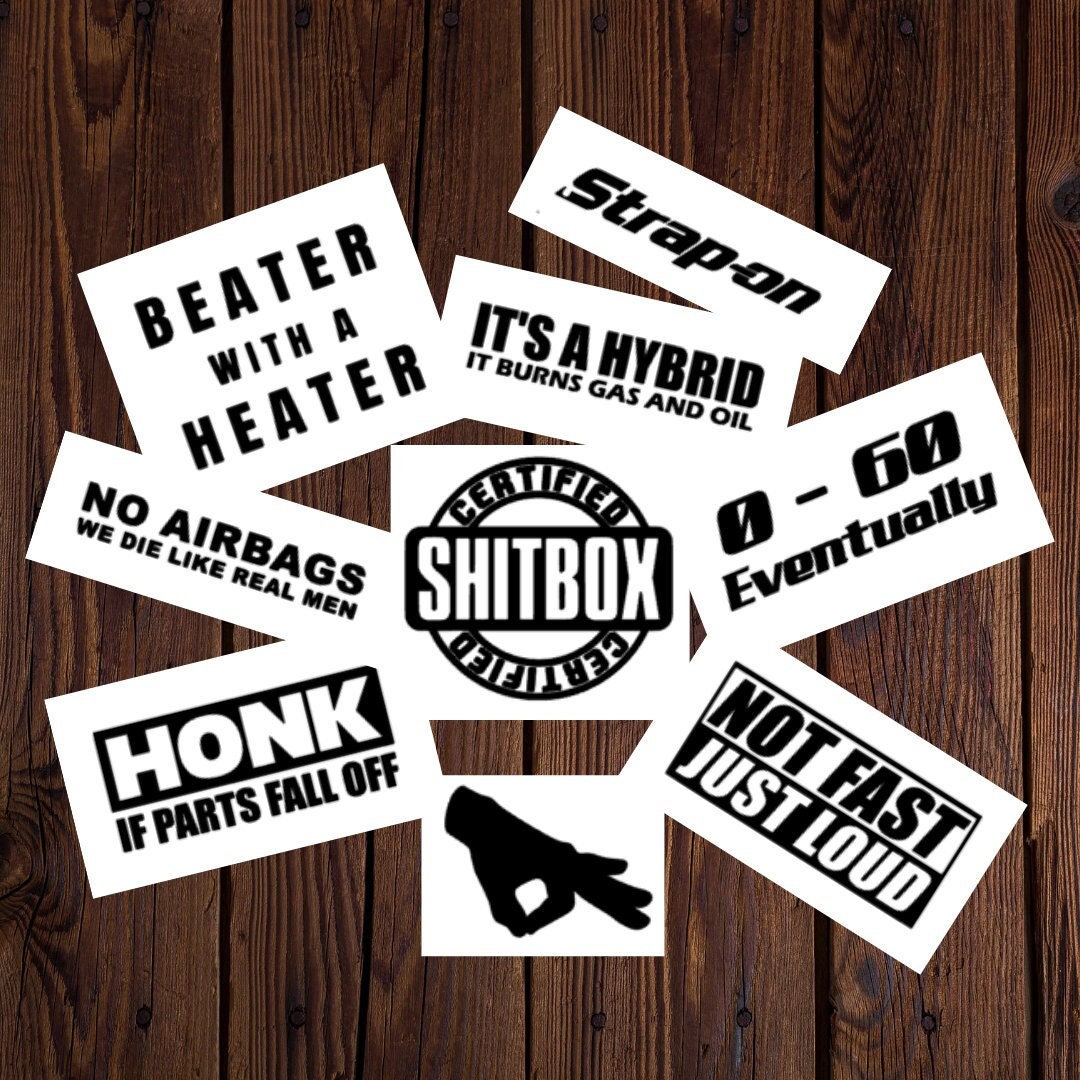 9-sticker Funny Car Sticker Pack Car Bumper Sticker Funny Sticker for ...