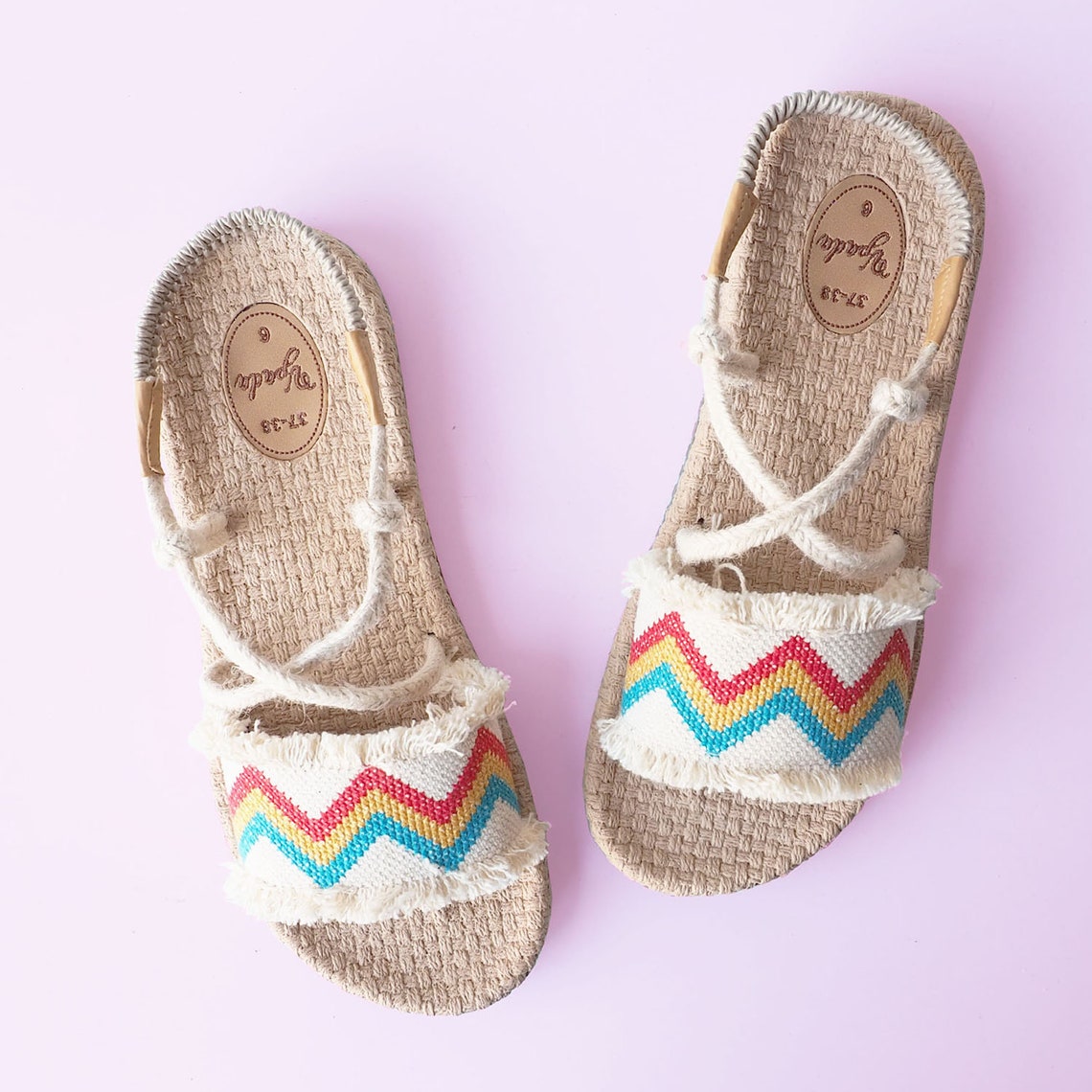 Sandals Women Cute Embroidery Sandals Sandals Ladies - Etsy