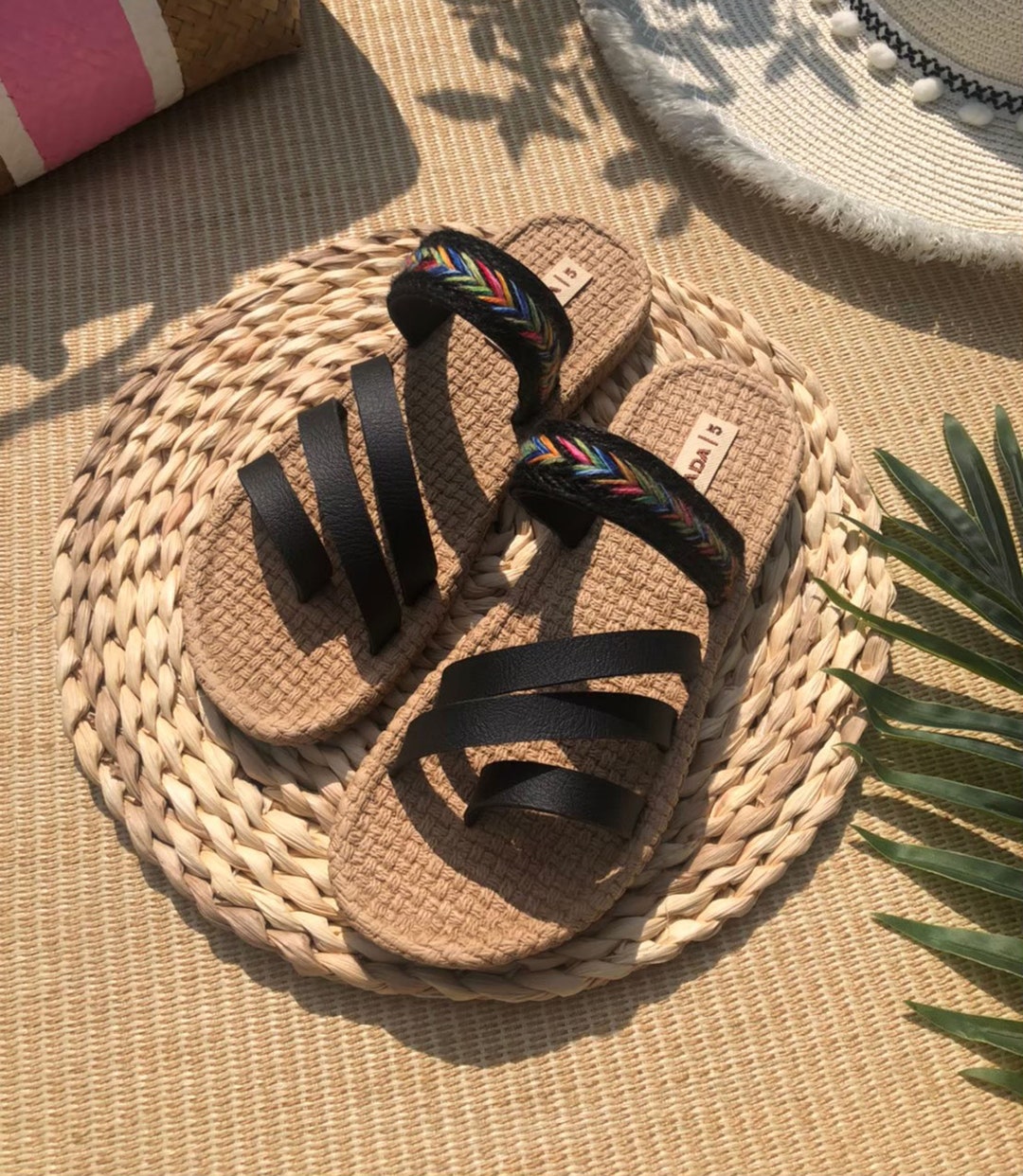 Women Sandals, Rope Flat Sandals, Beach Summer Outdoor Sandals, Boho ...