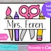 Personalized Teacher Name Sign, Classroom Decor (digital Download) - Etsy